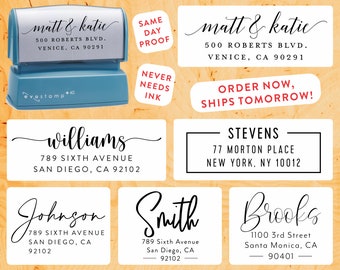 Custom Script Return Address Stamp Self Inking - Etsy