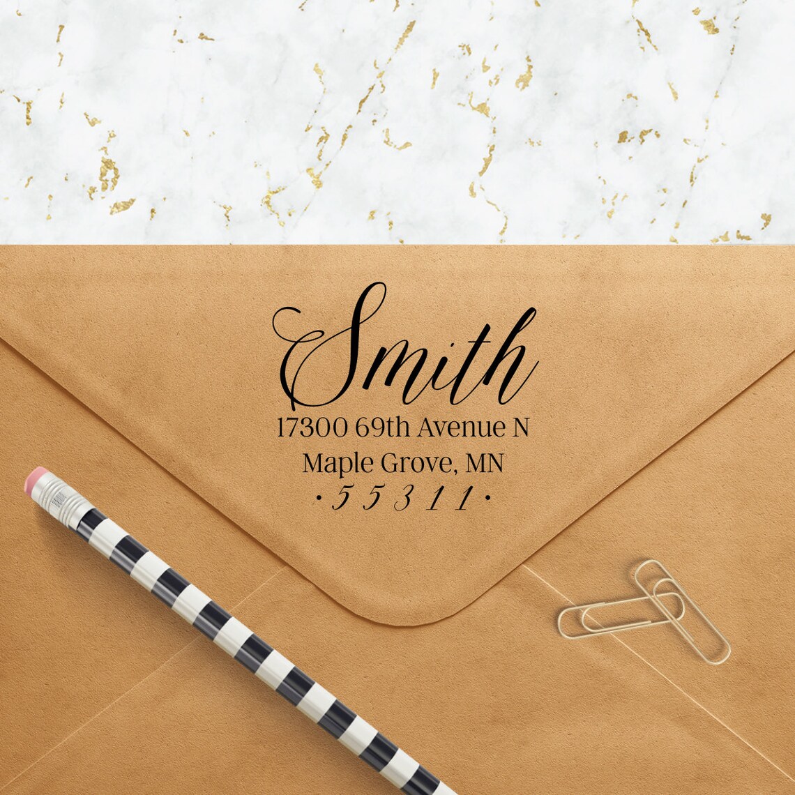 Custom Address Stamp Personalized Address Stamp Self Ink | Etsy