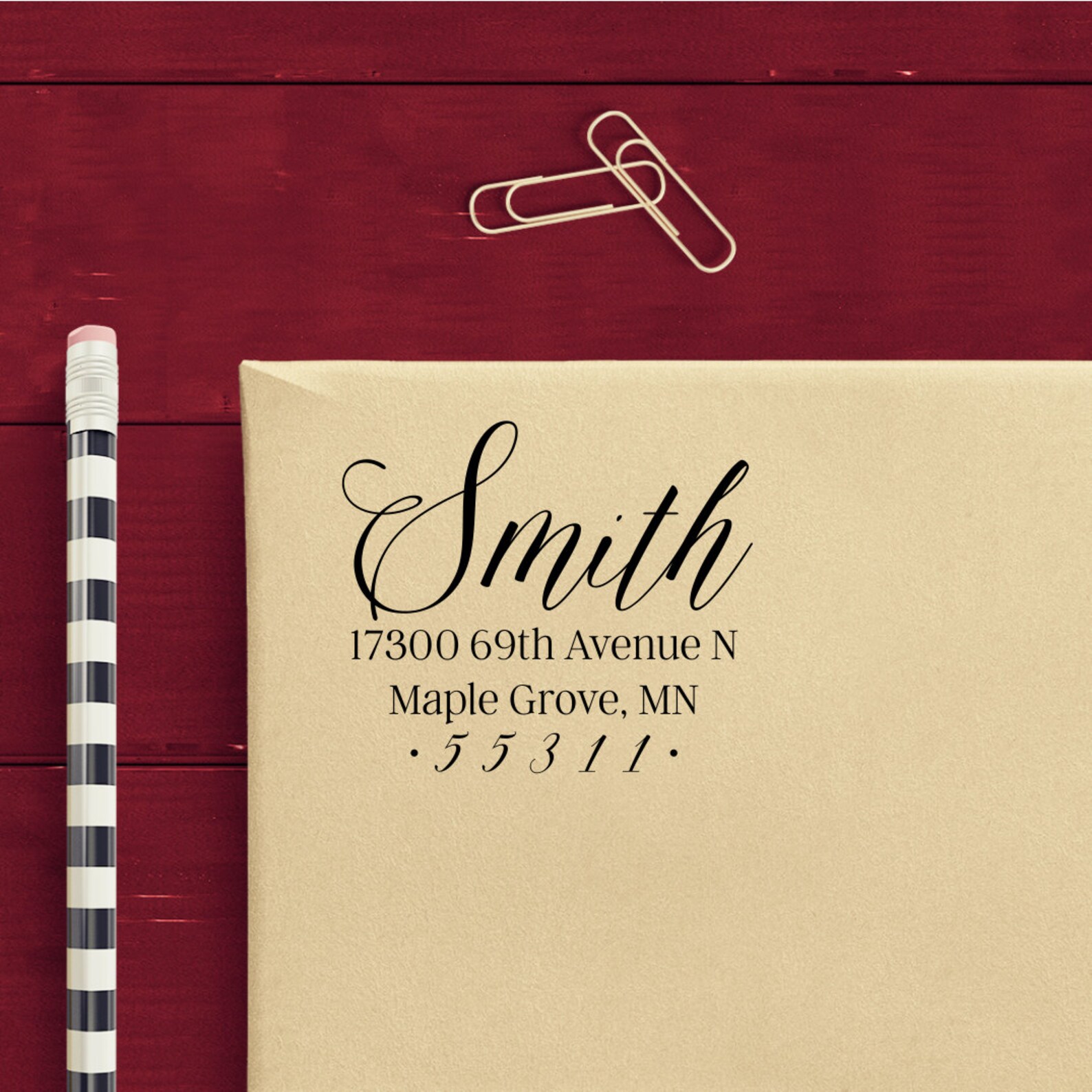 Custom Address Stamp Personalized Address Stamp Self Ink | Etsy