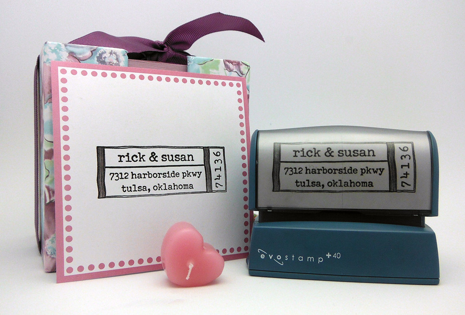 Typewriter Label Custom Return Address Stamp Personalized - Etsy