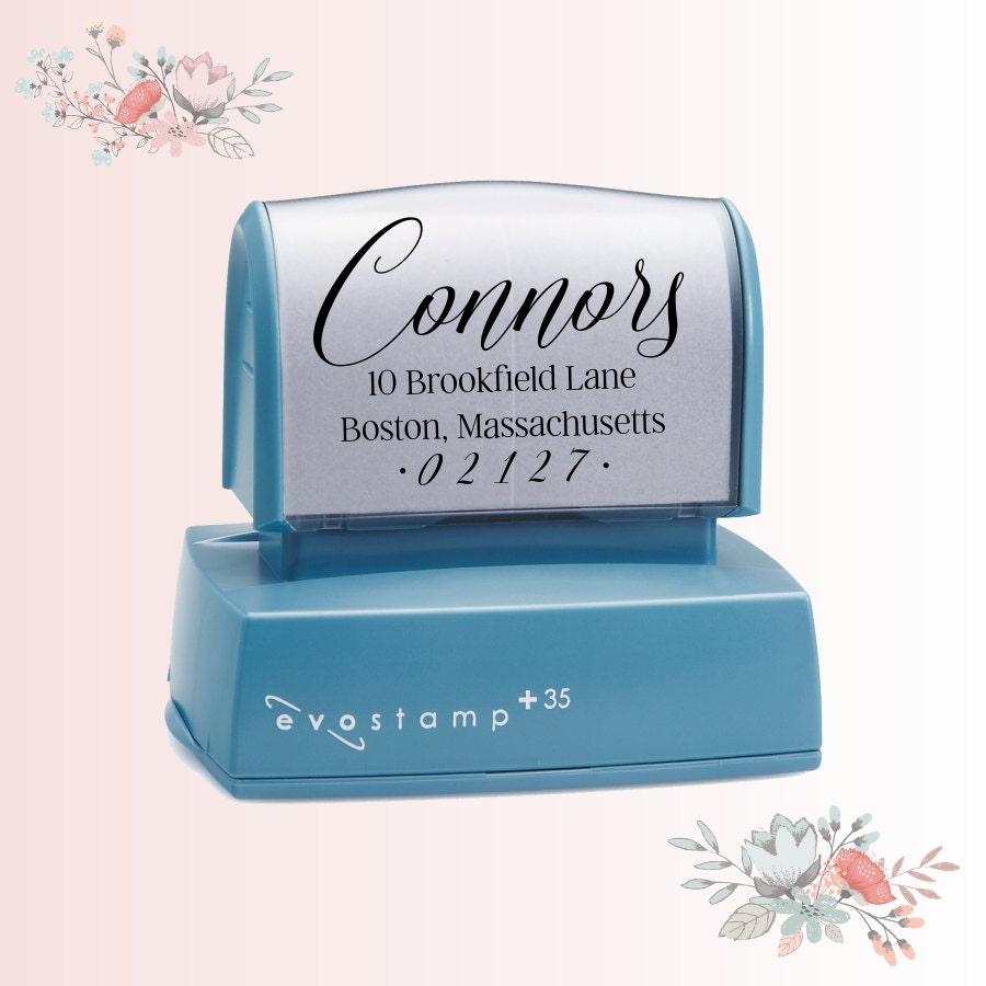 Custom Address Stamp Personalized Address Stamp Self Ink | Etsy