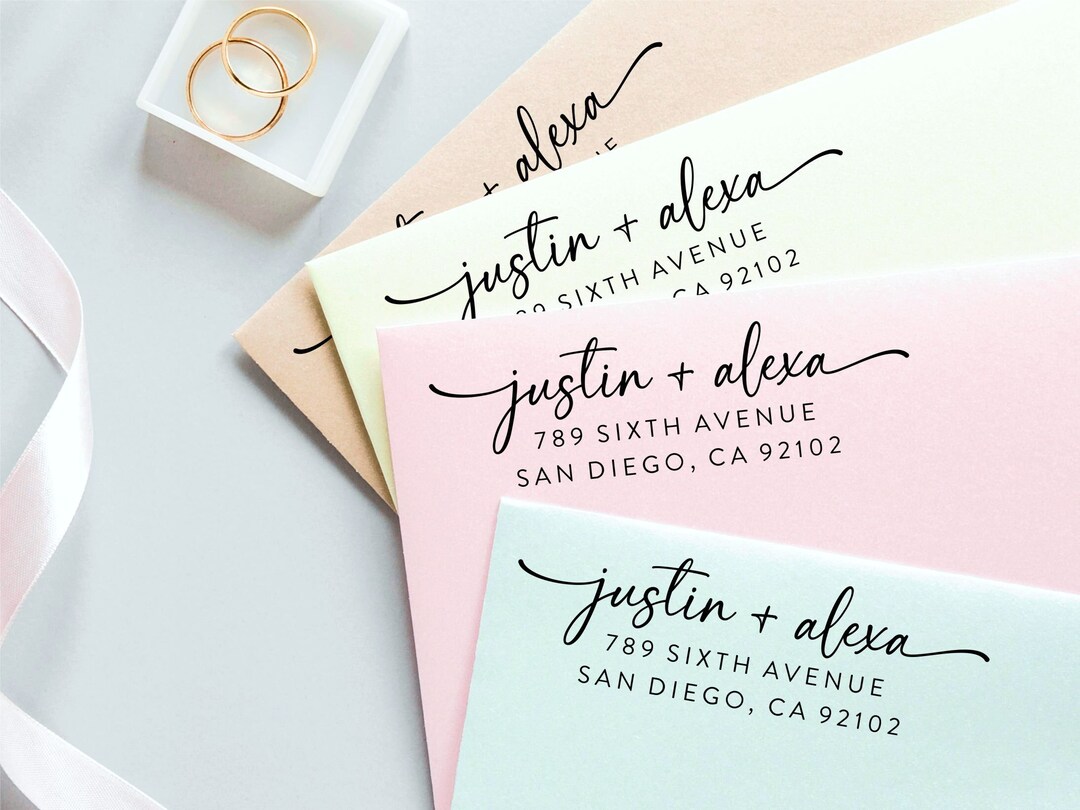 Return Address Stamp With Style | Self Inking Address Stamp | Highest ...