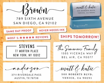 BEST QUALITY Stamp on Etsy Custom Return Address Stamp Self | Etsy