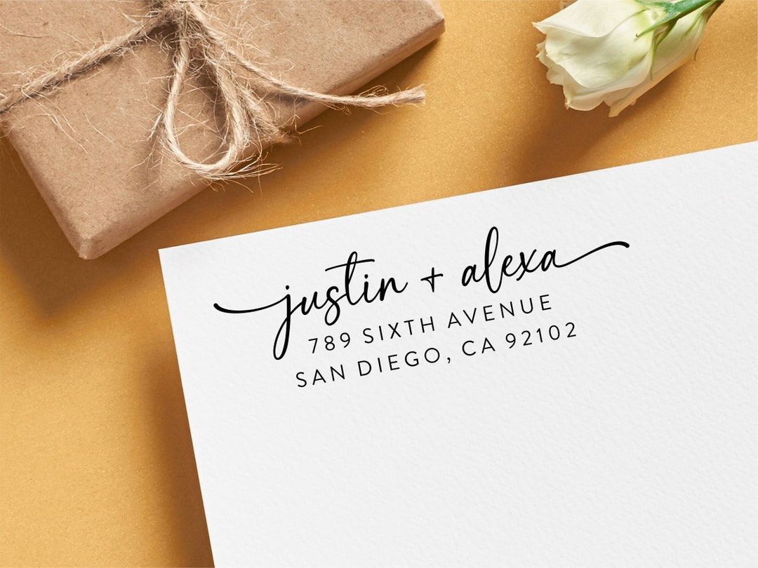 Stylish Return Address Stamp | Self Inking Address Stamp | Highest ...