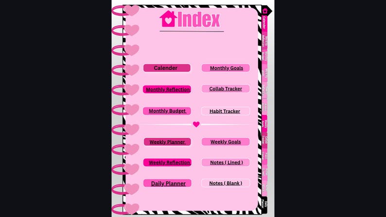 Content Creator Planner | Social Media Marketing Calendar (digital ...