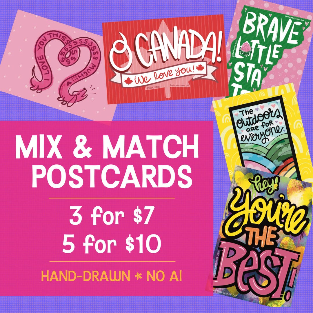 Mix and Match 4x6 Glossy Postcards Pack, Blank Postcard, Stationary ...