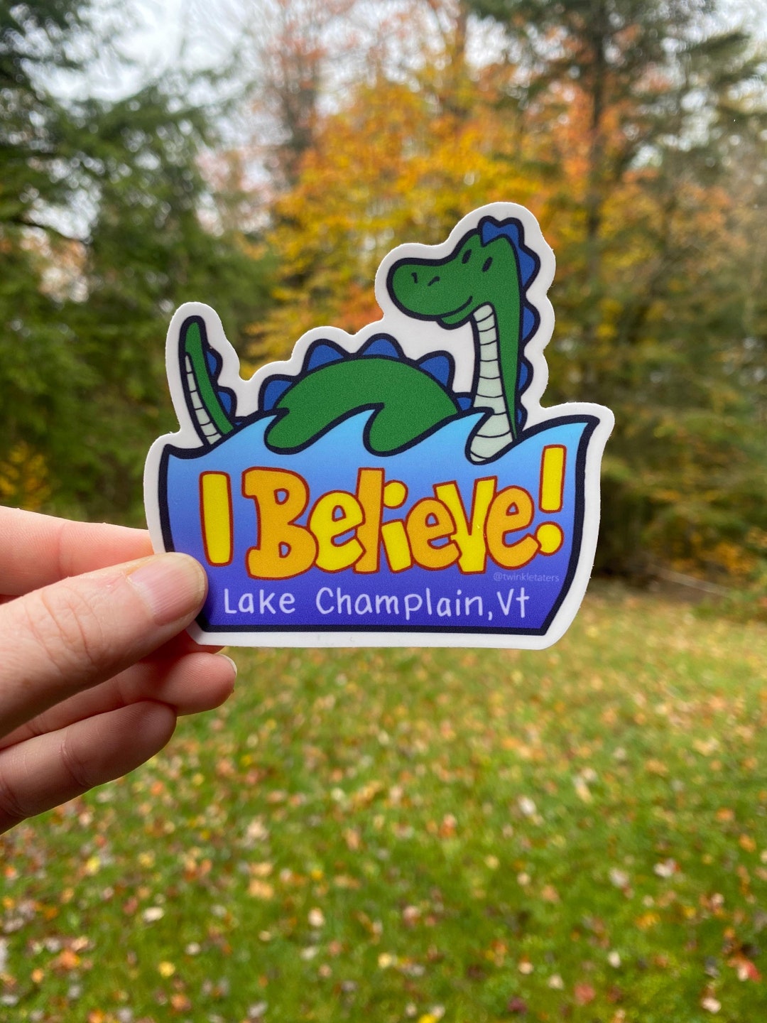 I Believe in Champ Vinyl Sticker Vermont Lake Monster Cryptid Lake ...