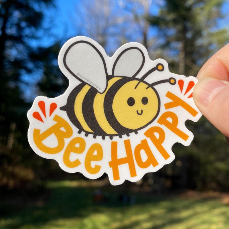 Bee Sticker - Etsy