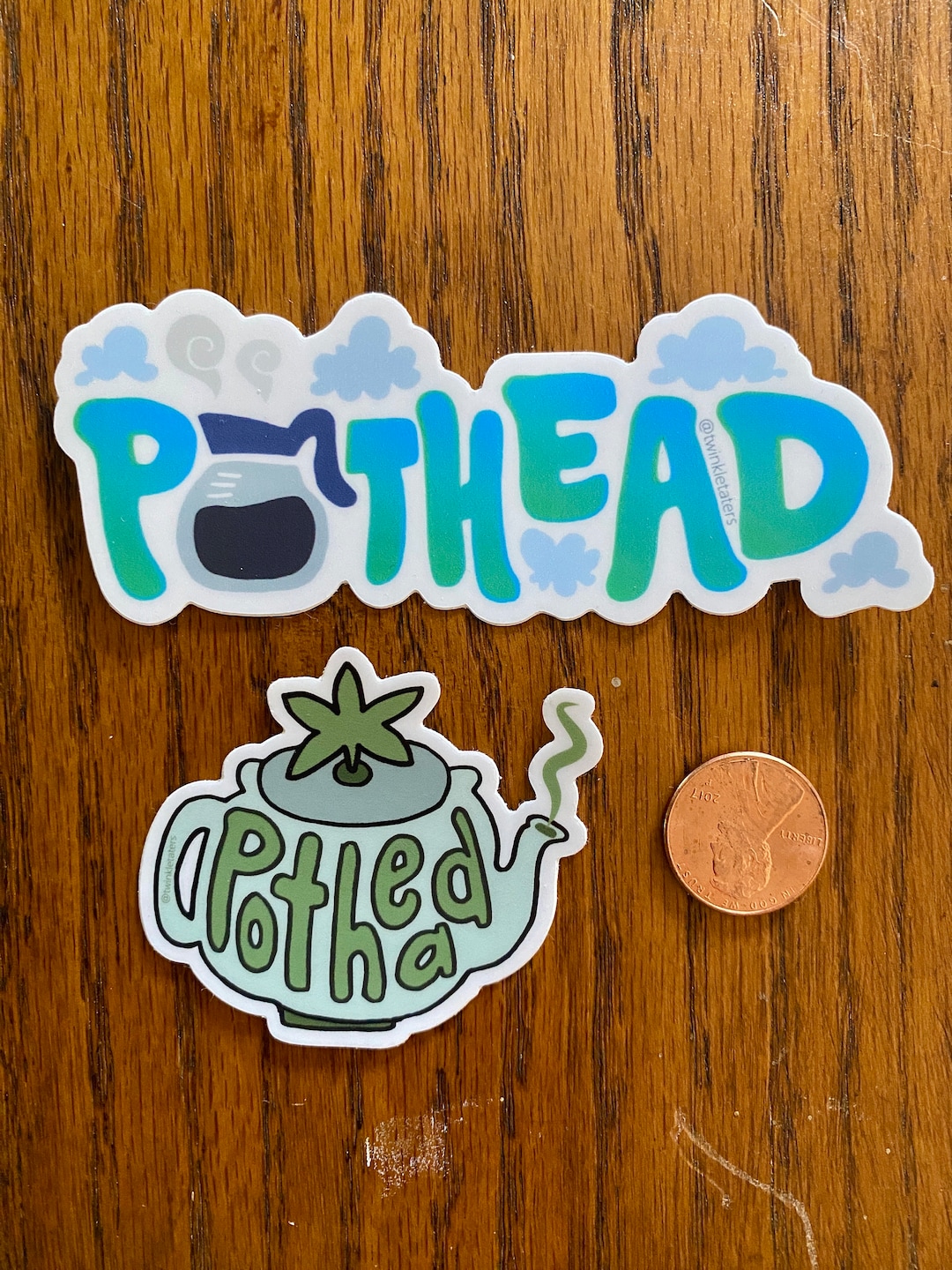 Coffee and Tea Pothead Cannabis Pun Stickers - Etsy