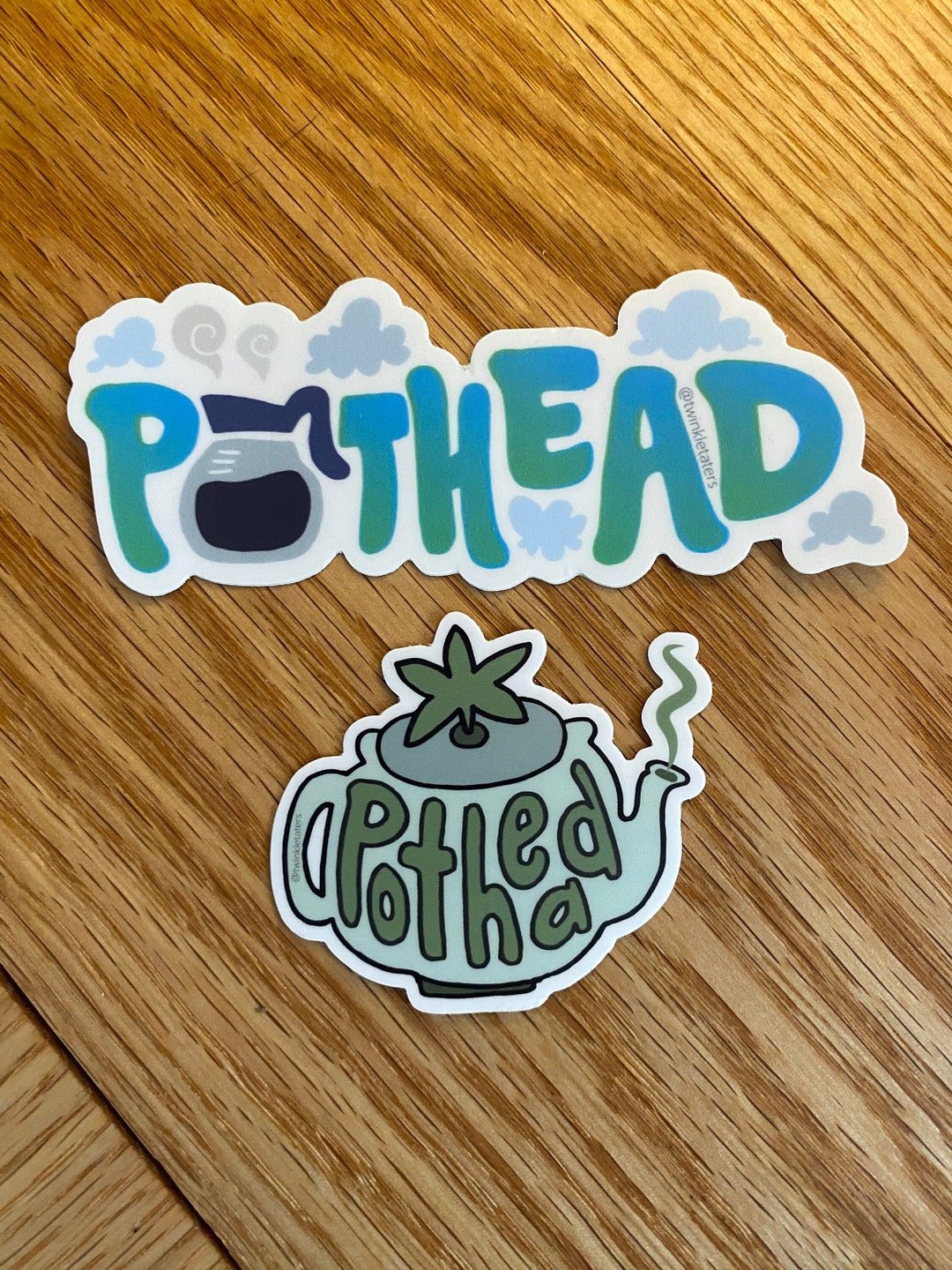 Coffee and Tea Pothead Sticker Bundle - Etsy