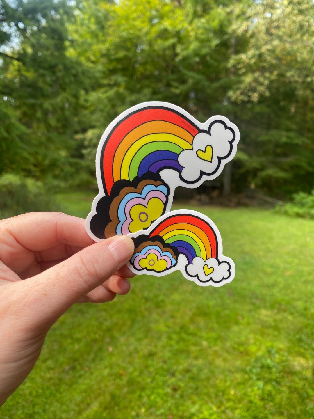 Progress Pride Rainbow Vinyl Sticker Set: LGBTQ Queers and Allies, Hand ...