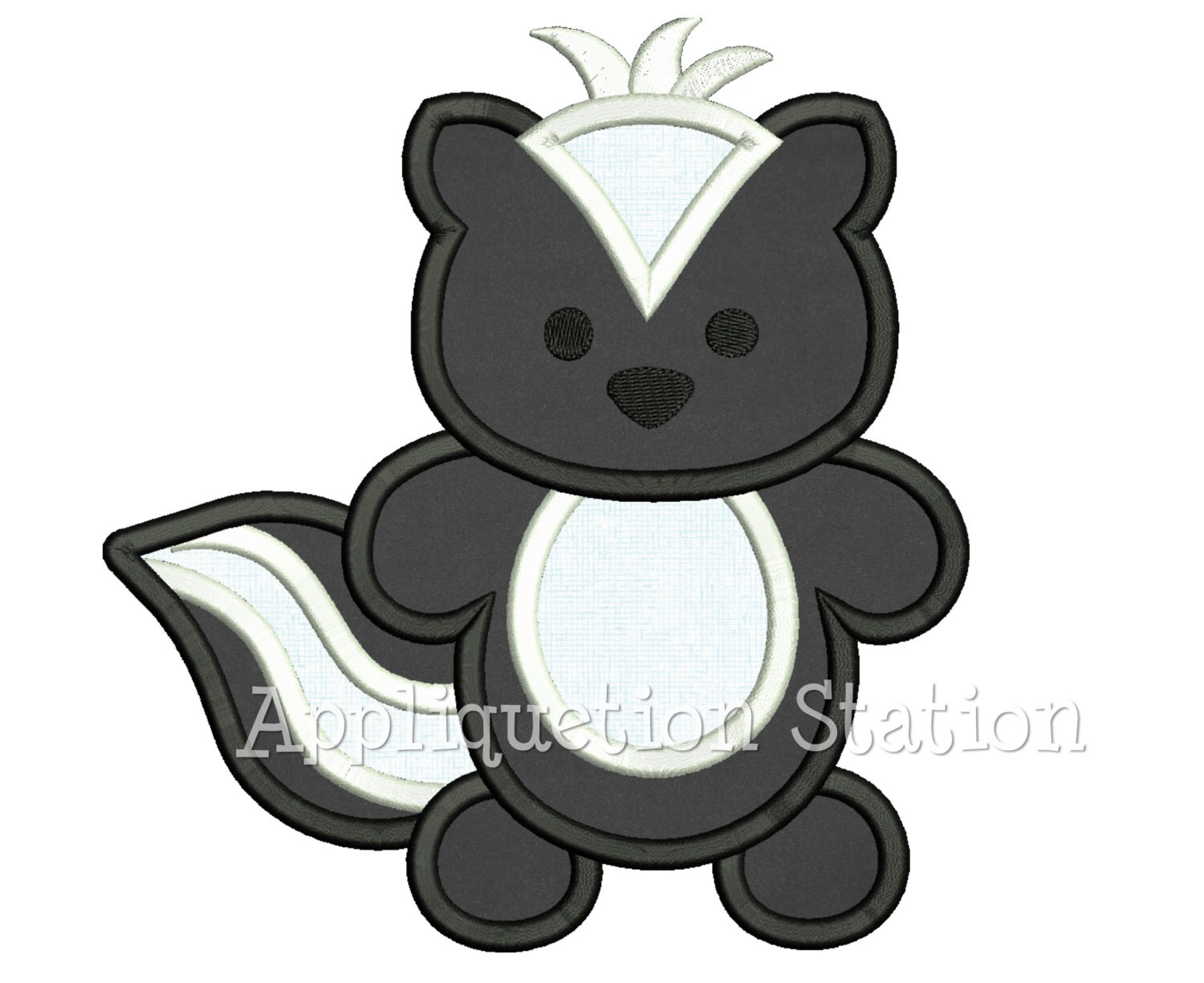 Fiber Arts Instant Download Woodland Skunk digital embroidery file ...