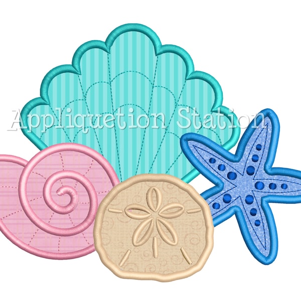 Seashell Applique - Etsy