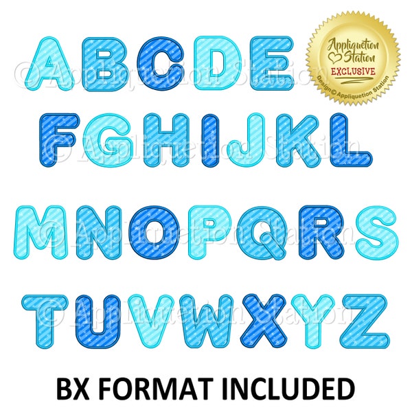 Applique Font - Etsy