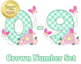 Butterfly Number 2 Applique Machine Embroidery Design Birthday | Etsy