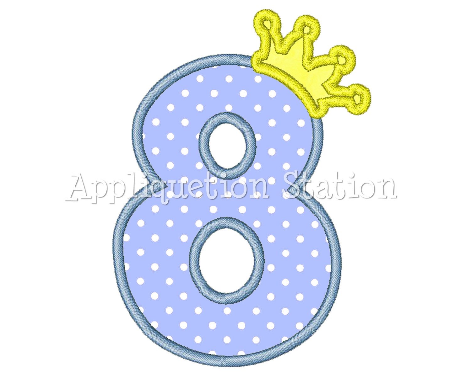 Crown Birthday Numbers Set Applique Machine Embroidery Design | Etsy
