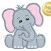 Applique Elephant Machine Embroidery Design Zoo Baby Jungle Boy Girl ...
