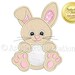 Easter Bunny Applique Machine Embroidery Design Spring Rabbit INSTANT ...