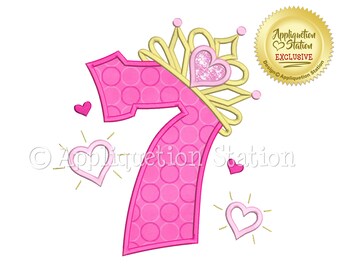 Princess Crown Machine Embroidery Design Instant Download - Etsy