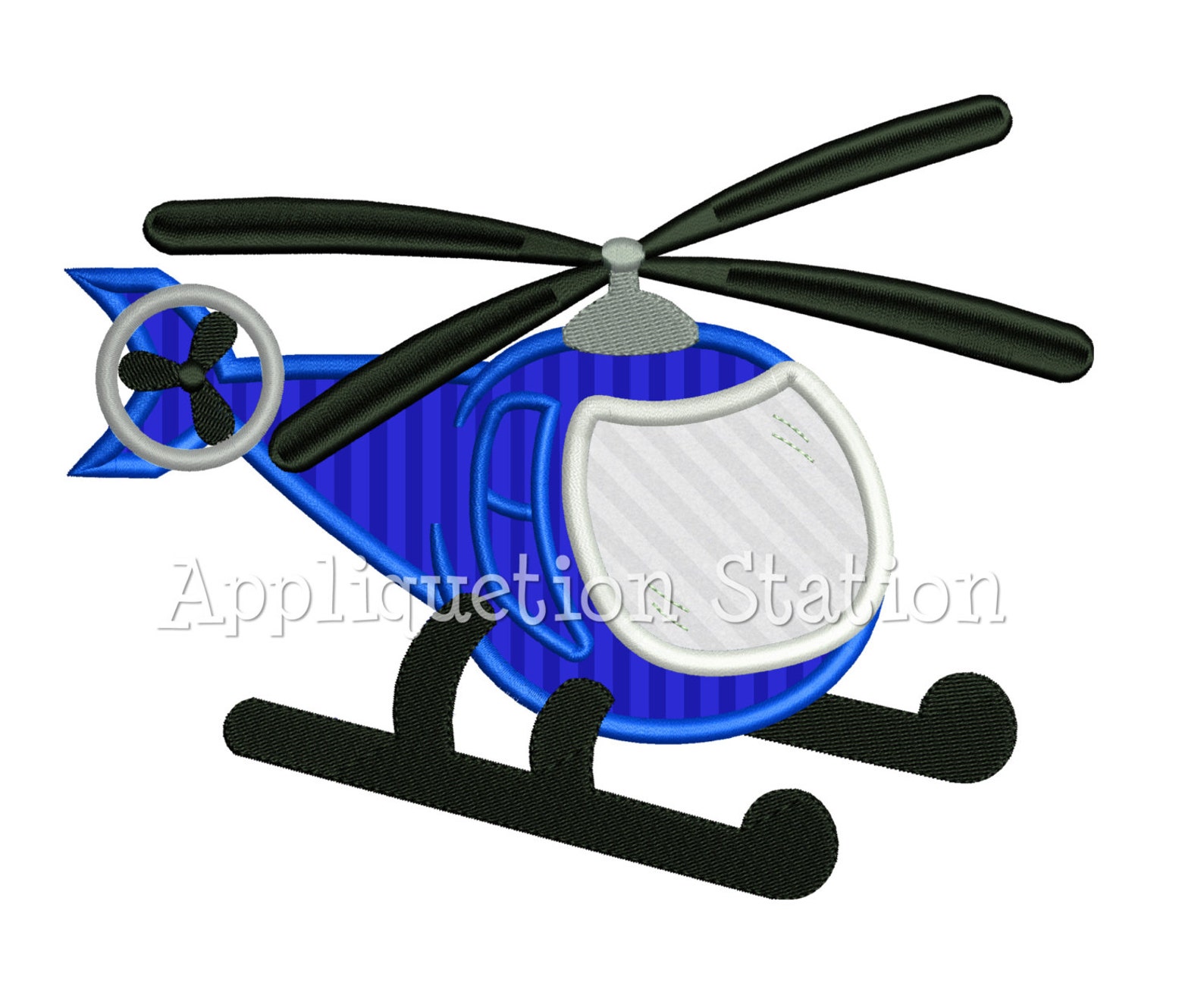 Helicopter Applique Machine Embroidery Design Blue Red Boy - Etsy