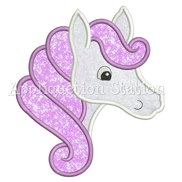 Unicorn Head Embroidery Design - Etsy
