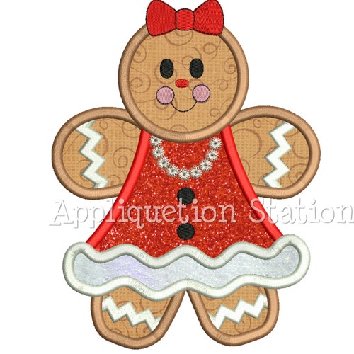 Gingerbread House Applique Machine Embroidery Design Candy - Etsy