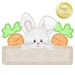 Easter Bunny Name Plate Boy Applique Machine Embroidery Design Happy ...
