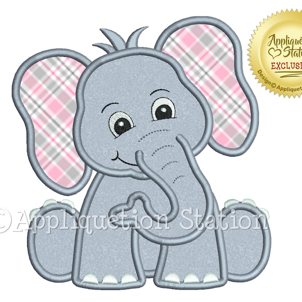 Elephant Applique - Etsy