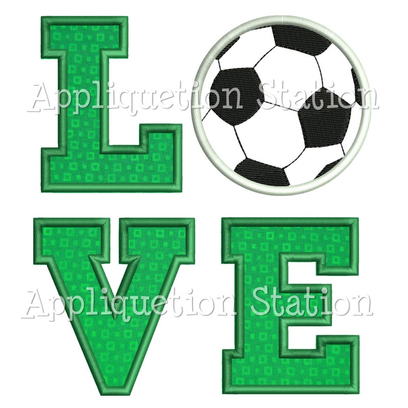 Soccer Applique - Etsy