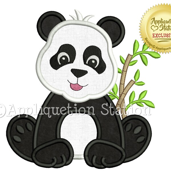 Panda Embroidery - Etsy