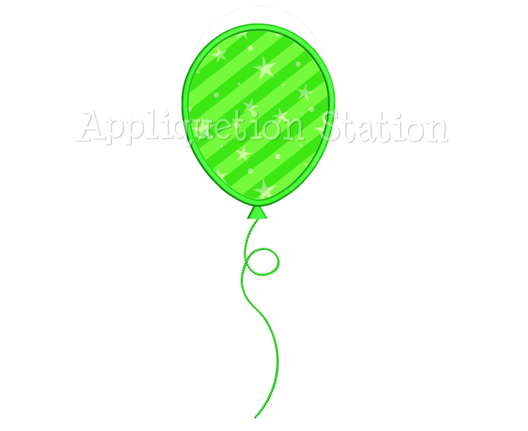 1 Balloon Applique Machine Embroidery Design One 1st First Birthday ...