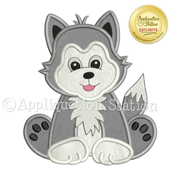 Wolf Applique - Etsy