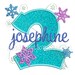 BX Snowflake Numbers Set Birthday Applique Machine Embroidery Design ...