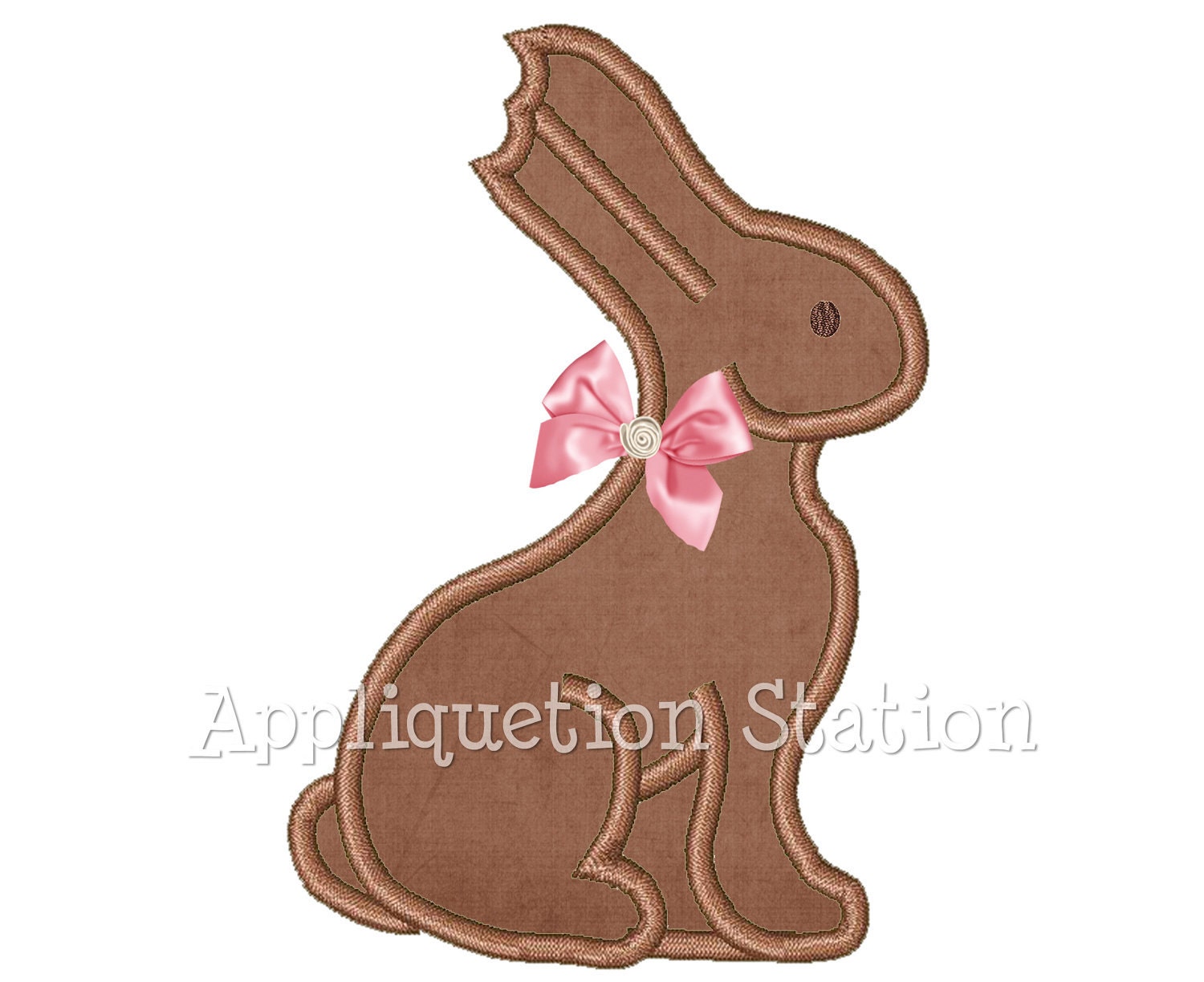 Chocolate Easter Bunny Candy Applique Machine Embroidery Design Baby ...