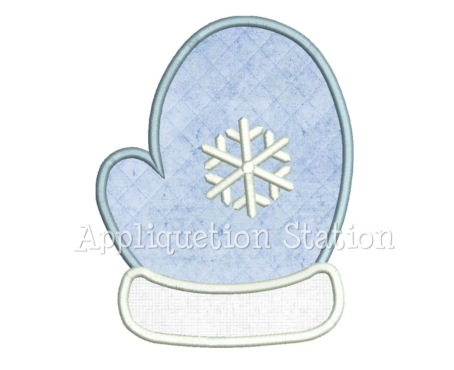 Mitten Snowflake Applique Machine Embroidery Design Christmas Holiday ...