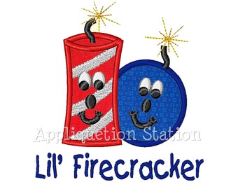Firecrackers Applique Machine Embroidery Design Pattern Boy | Etsy