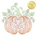 Pumpkin Filigree Sketch Machine Embroidery Design With Vines Fall ...