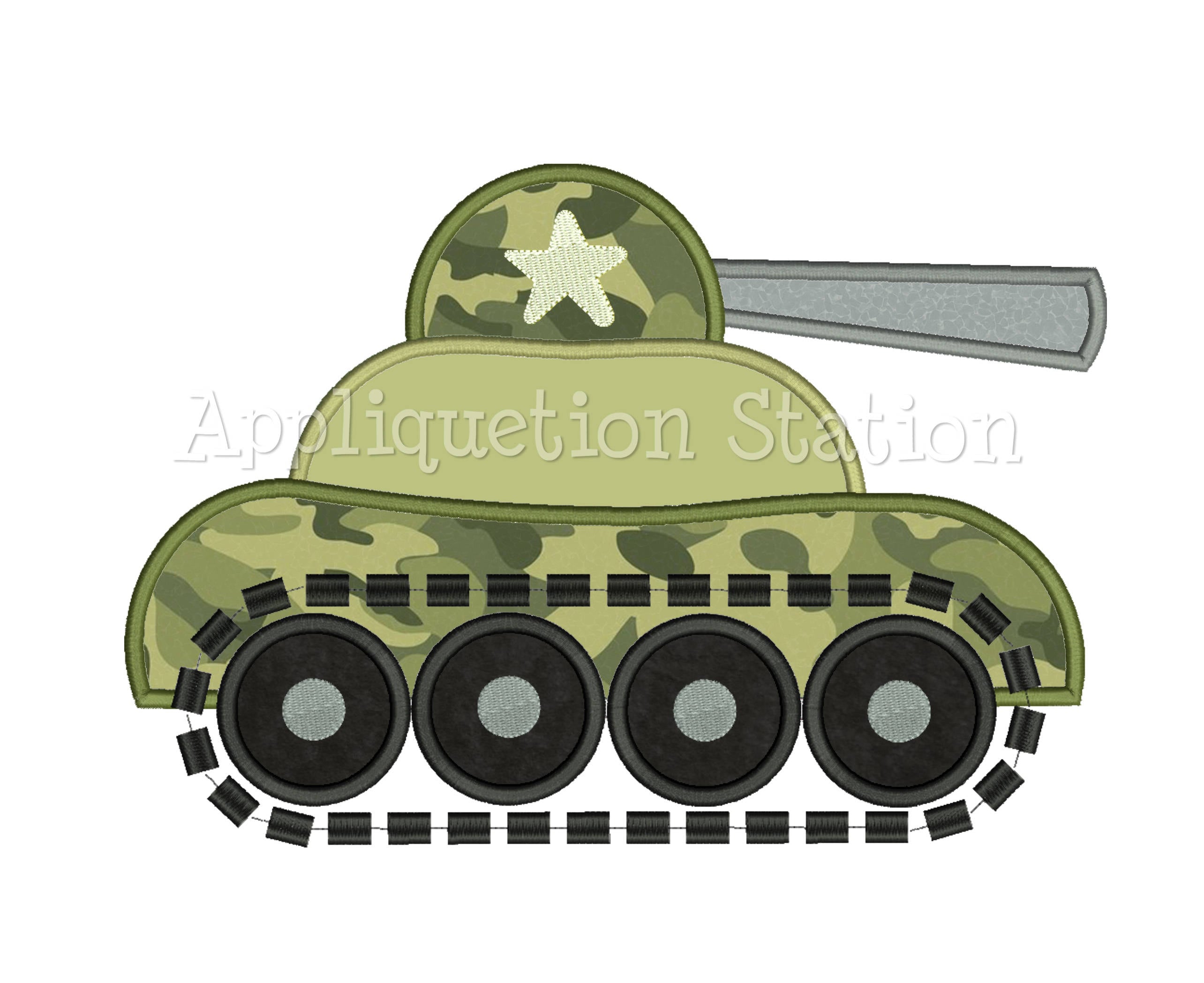 Create Army Tank Pattern