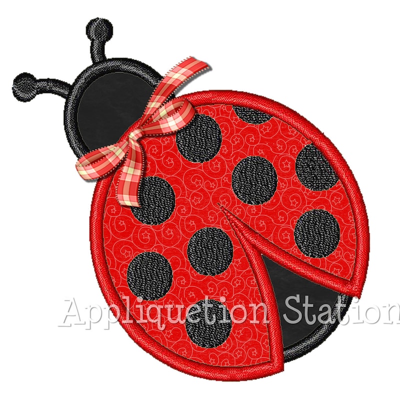 Ladybug Applique - Etsy