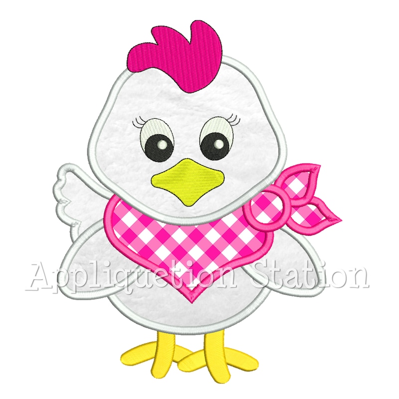 Chicken Applique - Etsy