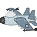 Fighter Plane F18 Applique Machine Embroidery Design Jet Airplane ...