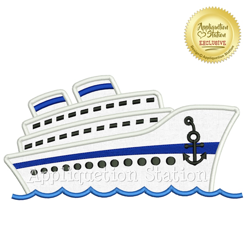 Ship Embroidery - Etsy