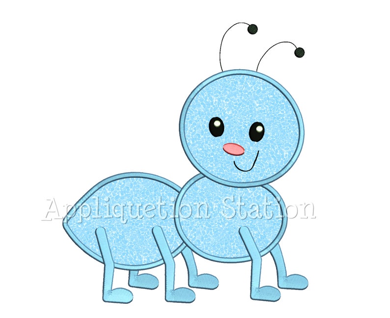 Cute Bugzee Ant Applique Machine Embroidery Design Boy/girl - Etsy