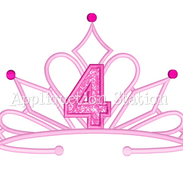 Number 4 Clipart Embroidery - Etsy