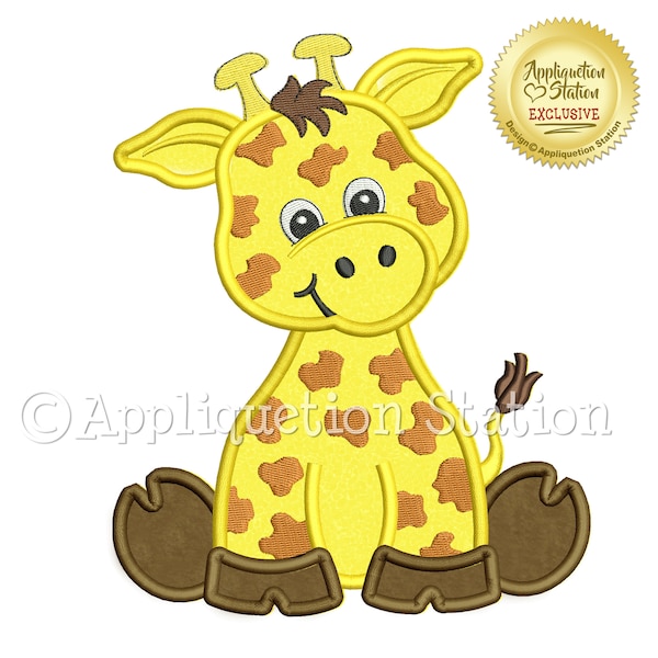 Giraffe Applique - Etsy