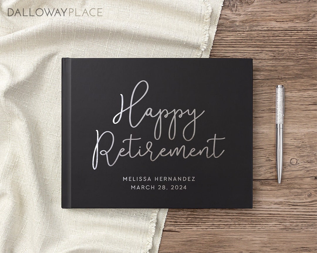 Happy Retirement Party Guest Book Retirement Gift for Leaving Party ...