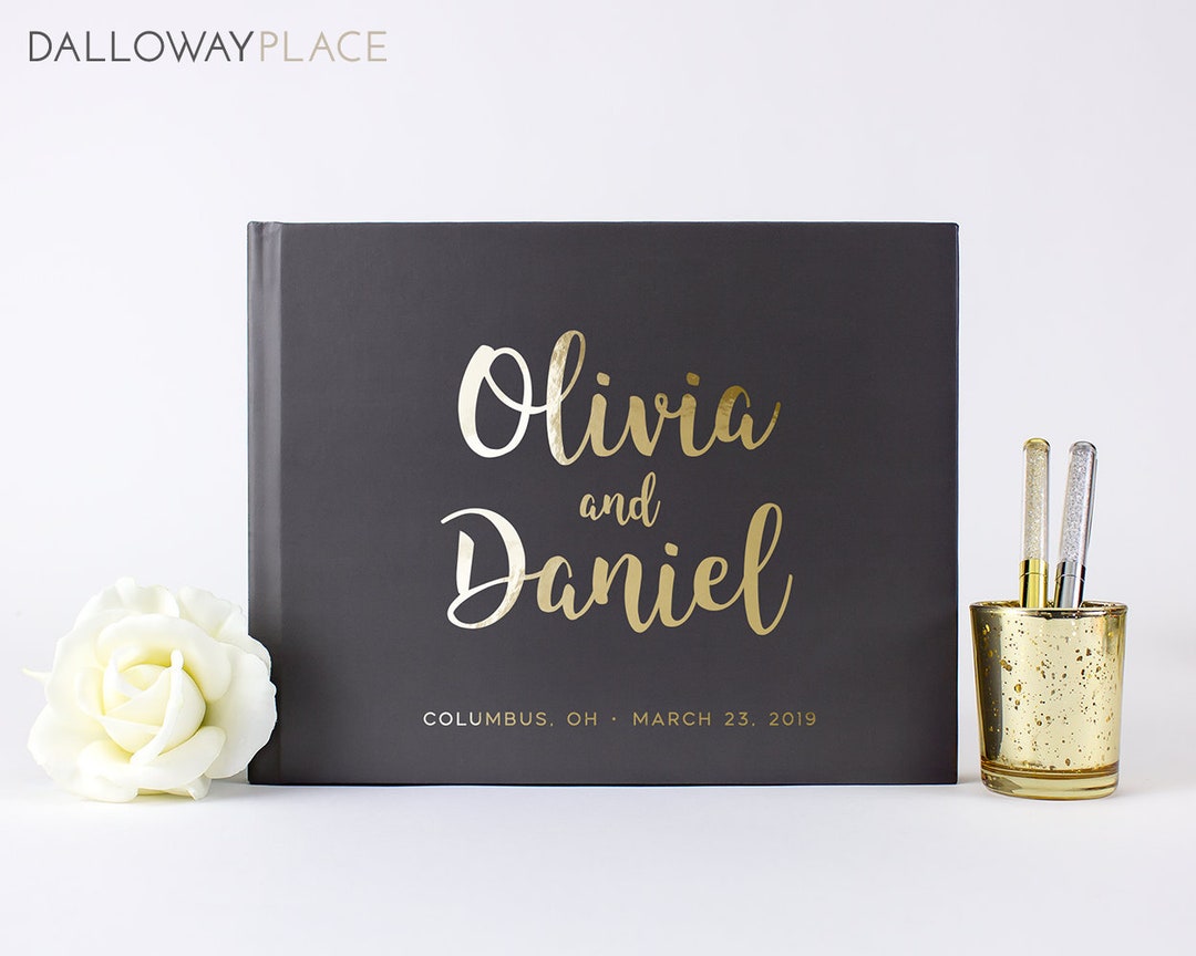 Landscape Personalized Wedding Book Wedding Gift Wedding Reception Book ...