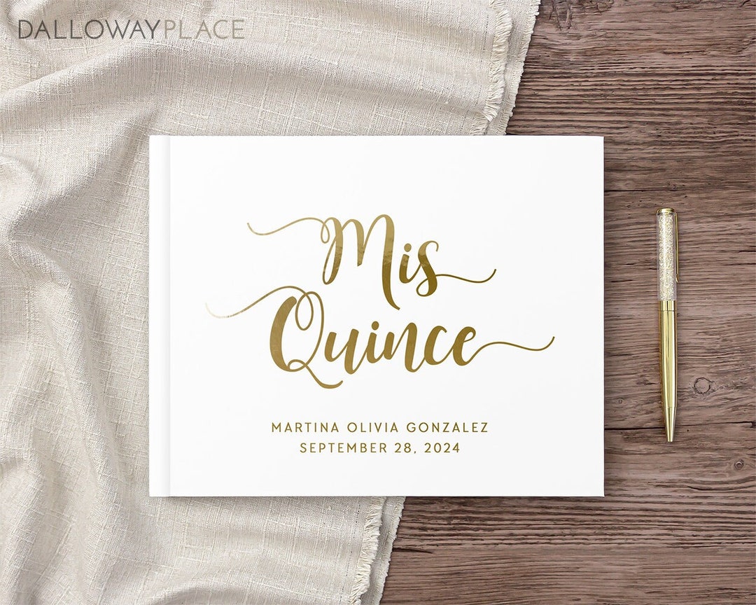 Quinceanera Guest Book Mis Quince 15th Birthday Guestbook, Quince Party ...
