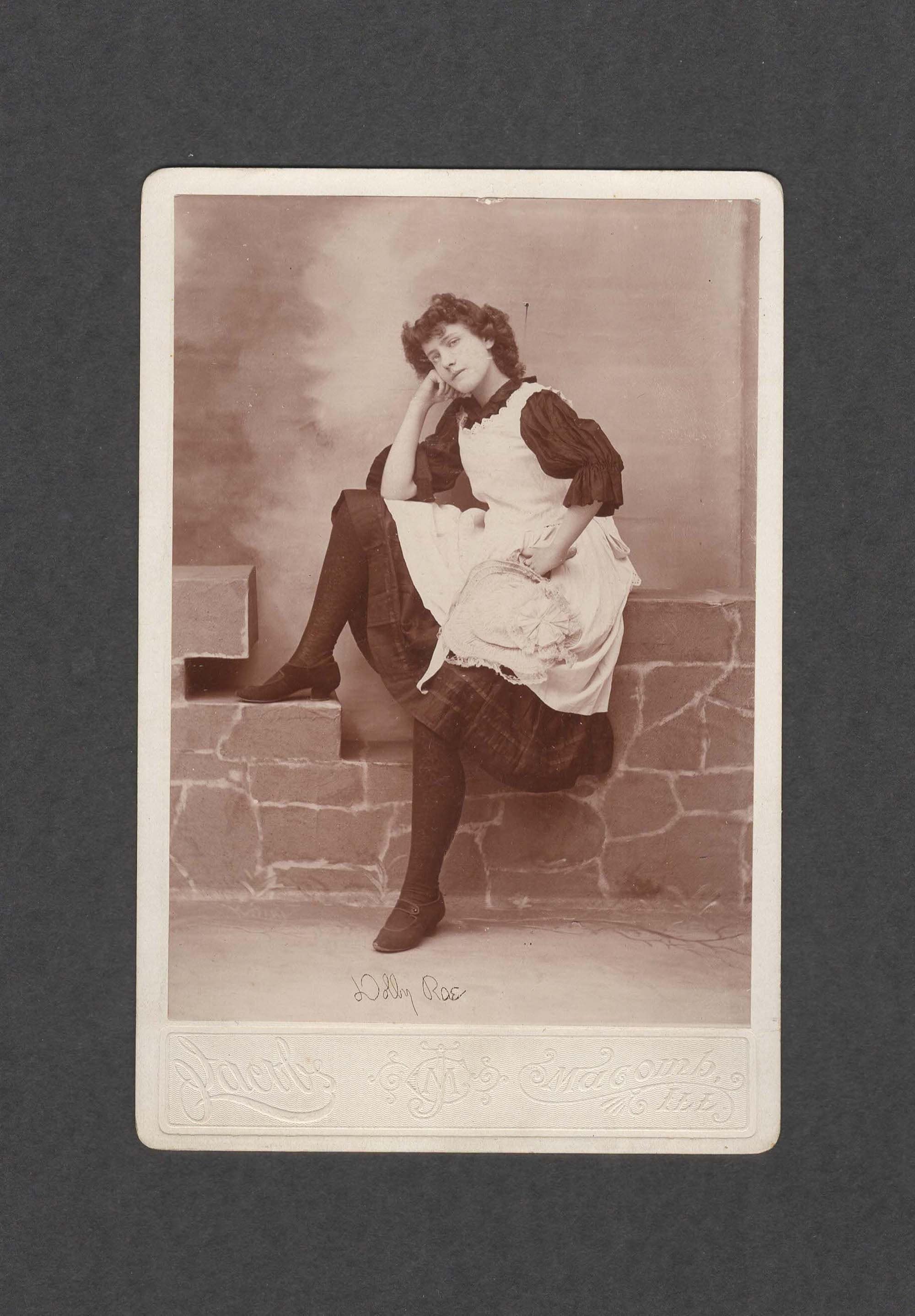 Theatrical Cabinet Card of Actress Dolly Rae - Etsy