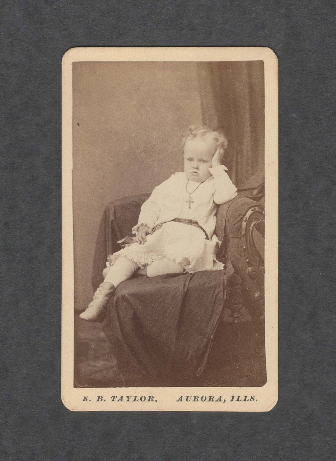 CDV of a Beautifully Dressed, and Distressed, Little Boy - Etsy